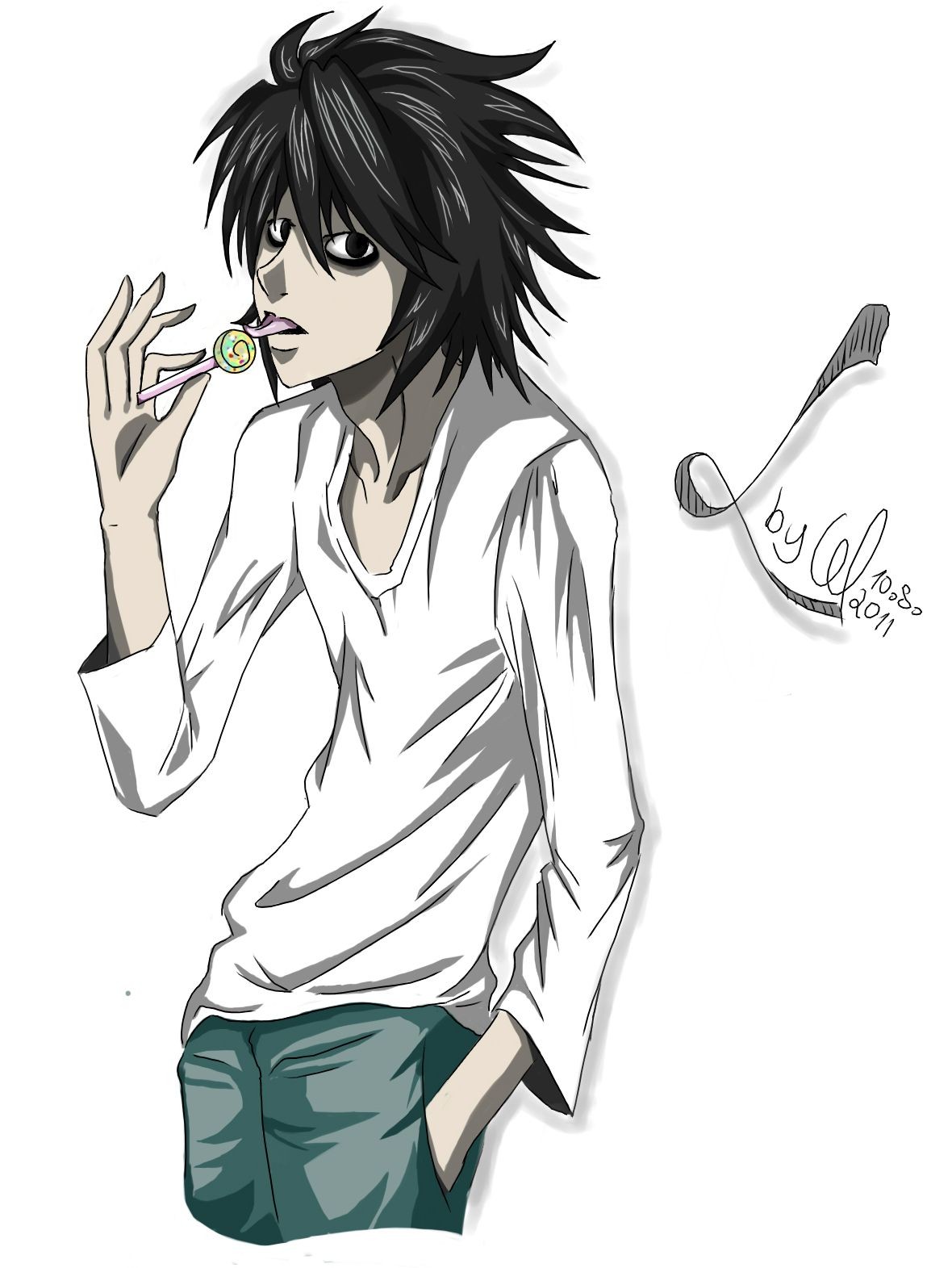 ~L~Ryuuzaki~Death~Note~ (Fanart von MiharuFeatRuki auf Animexx.de ...
